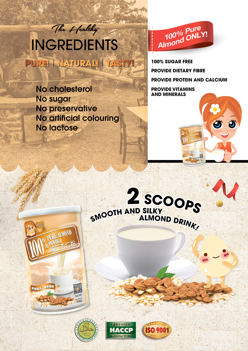100% Pure Almond Powder - 450g
