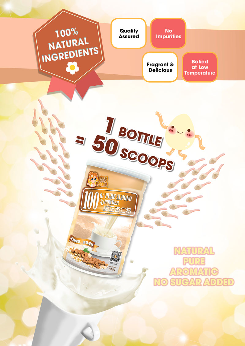 100% Pure Almond Powder - 450g